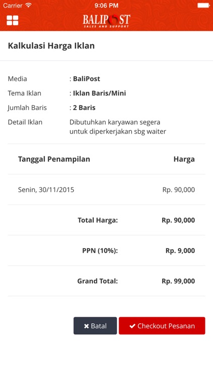 Iklan Bali Post by PT. Bali Post