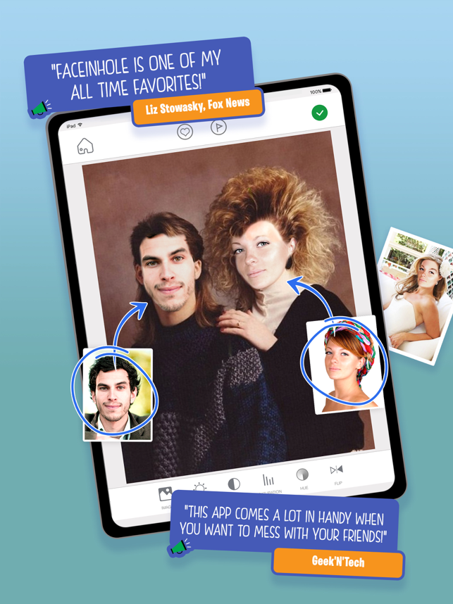 【iOS APP】FACEinHOLE® 今天你想變成誰?? – Dr.愛瘋 APP Navi