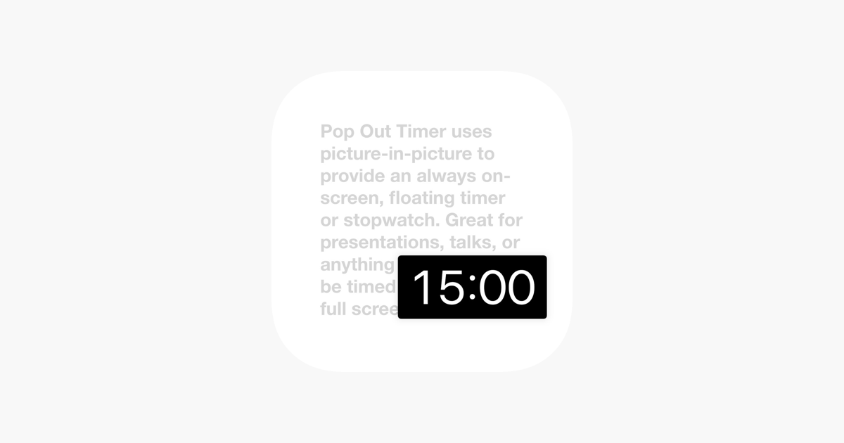pop Out Timer And Stopwatch On The App Store