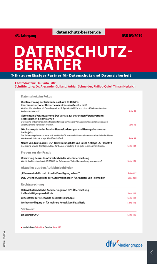 Datenschutz-Berater (de Deutscher Fachverlag GmbH) - (iOS Aplicaciones) — AppAgg