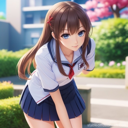 Anime Girl Ar Cute Characters By Serhii Horb