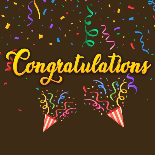 Congratulations Animated by Khunt Manish