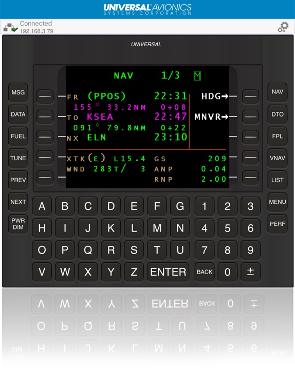 Touch CDU by Universal Avionics Systems Corporation