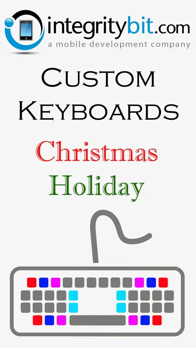 Christmas Holiday Keyboard Background Color Themes for iPhone, iPad ...