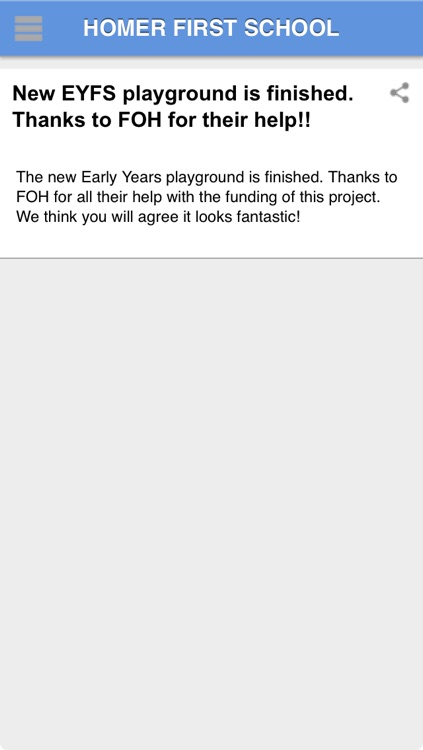 Homer First School by School Website