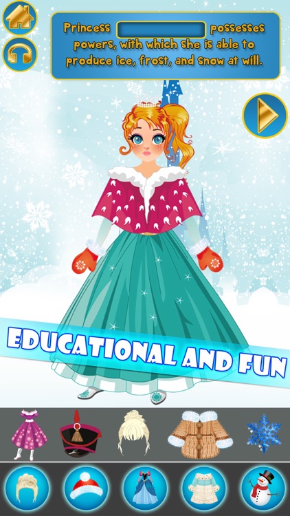 My Own Little Interactive Snow Princess Story Book Game Free App by ...