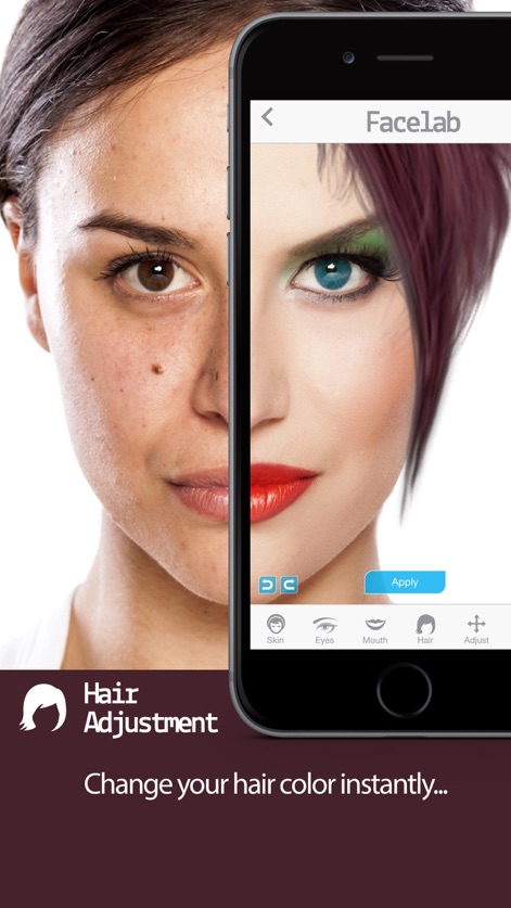 FaceLab - perfect makeover cosmetic retouch & free selfie makeup app ...