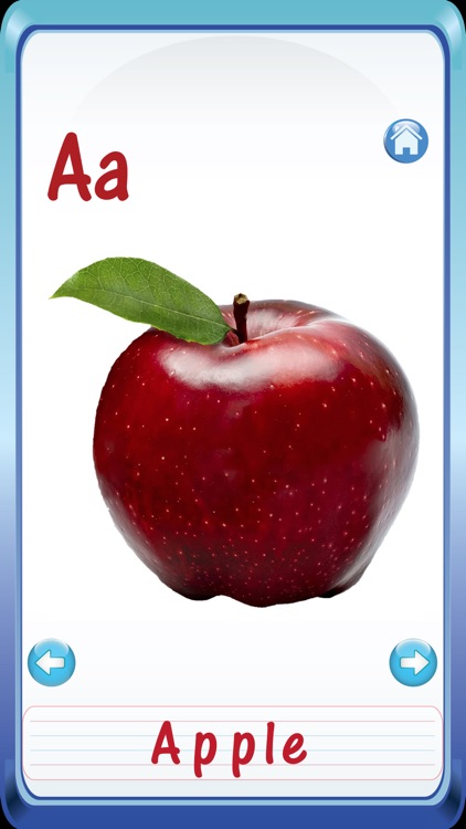 Kids Fruits & Vegetables ABC Alphabets flash cards for preschool ...