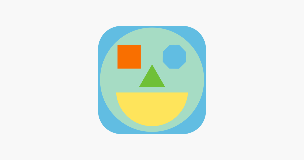 ‎Learn shapes with educational flashcards with words for kids and ...