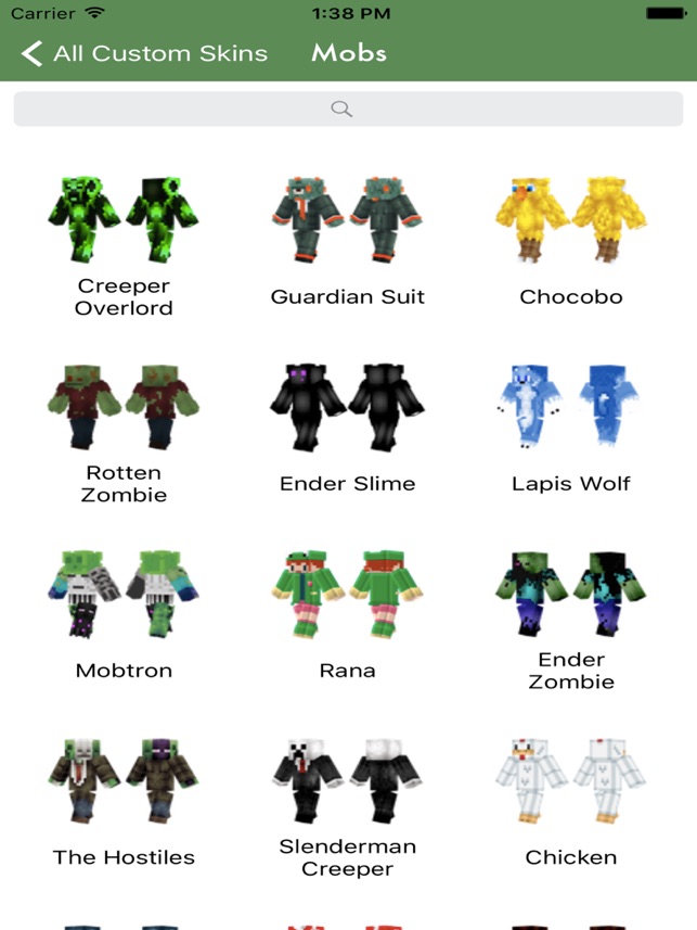 Minecraft Skins Names