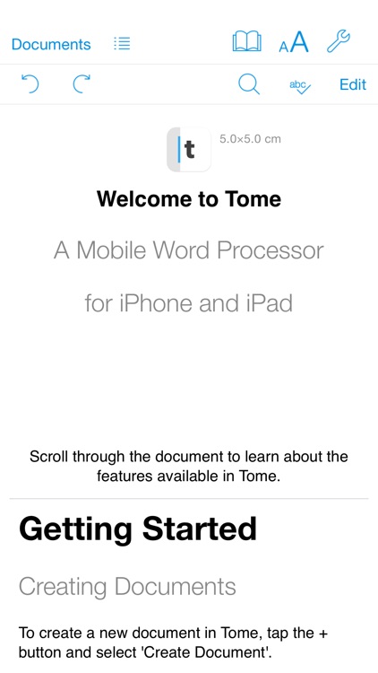 Tome - Word Processor by Thomas Blackburn