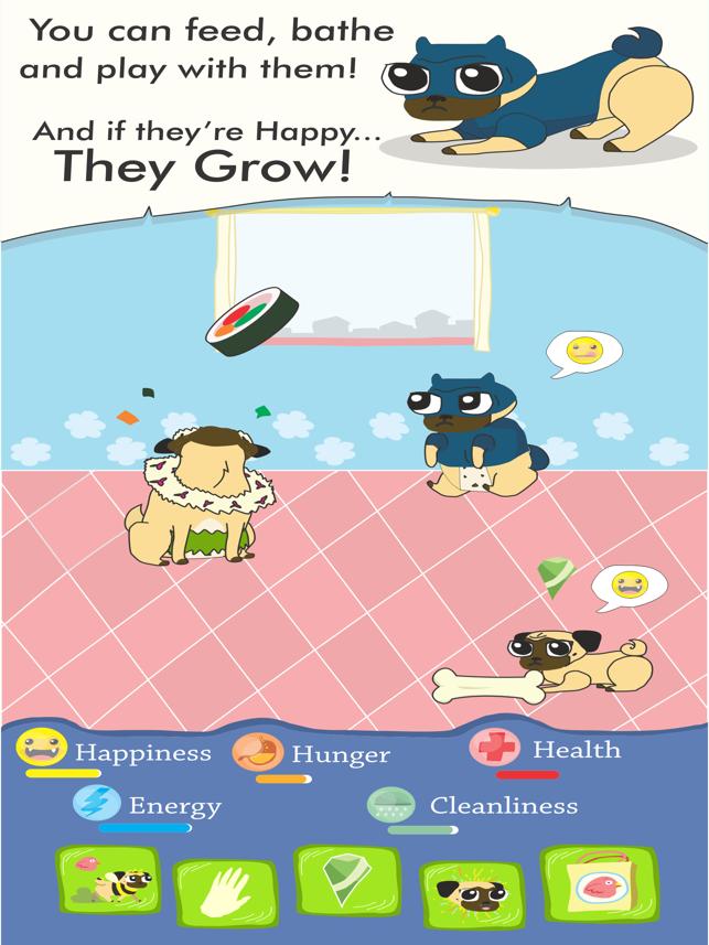 【iOS APP】Growing Pug 哈巴狗帕格養成遊戲 – Dr.愛瘋 APP Navi