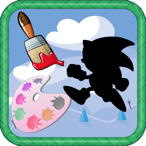 Coloring Page For Kids Game sonic Hedgehog Edition iPhone App