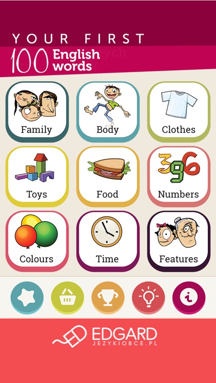 English The first 100 words by Edgard jezykiobce.pl
