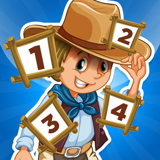 A Cowboy Counting game for children: Learn to count the numbers 1-10 ...