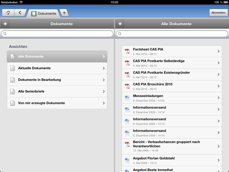 CAS PIA for iPad by CAS Software AG