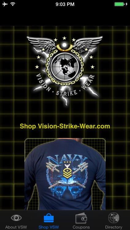 Vision Strike Wear Coupons and Military Wallpaper Free by Qbiki Networks