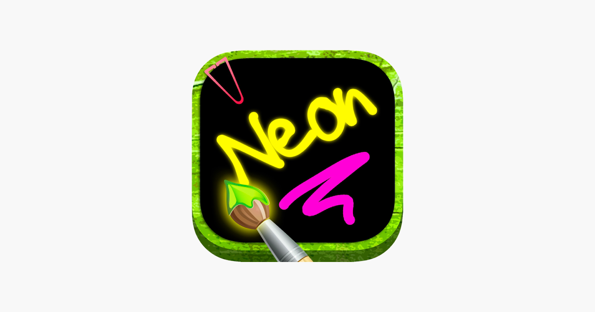 ‎Draw with neon tube colors on screen and create notes on the App Store