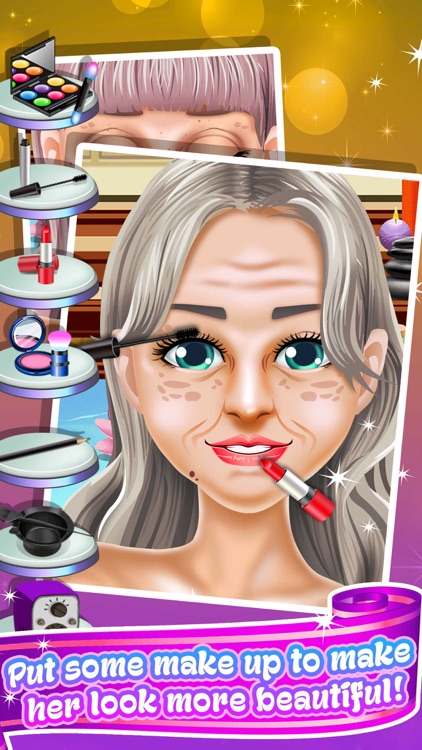 Grandma Salon Make-Up Spa Makeover Game for Free! by Fancy Quiz Games