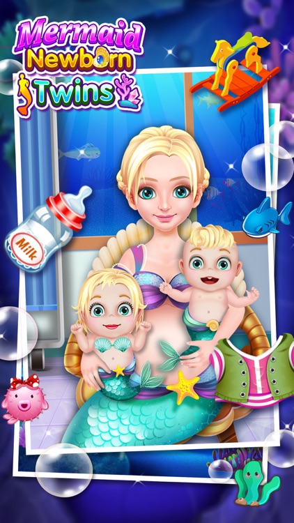 Mermaid Newborn Twins Baby Care - Free Girls Games by Degoo ltd