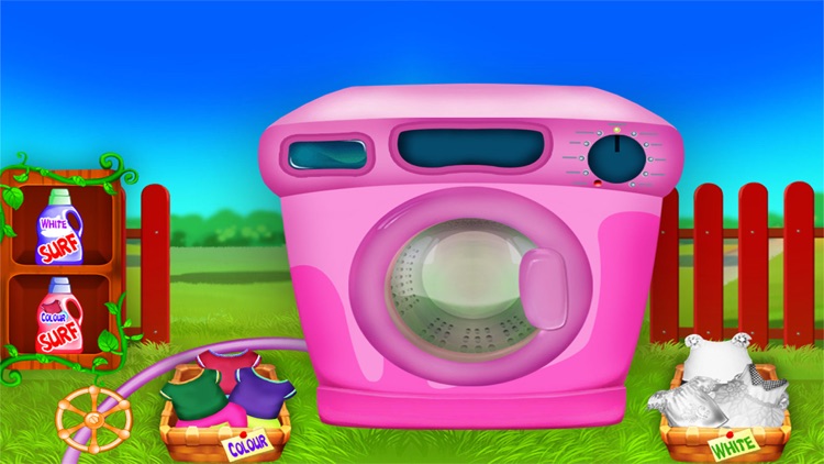 Ironing Newborn Clothes washing dresses Laundry games by Daniela Neamt
