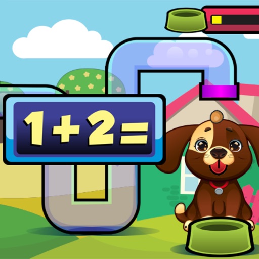 Dog Kid Game Number and Math by Phornsak Tibyakad