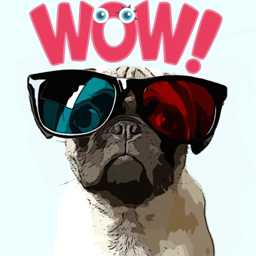 PugMojGif - Animated Pug Gifs for messaging by K Veitch