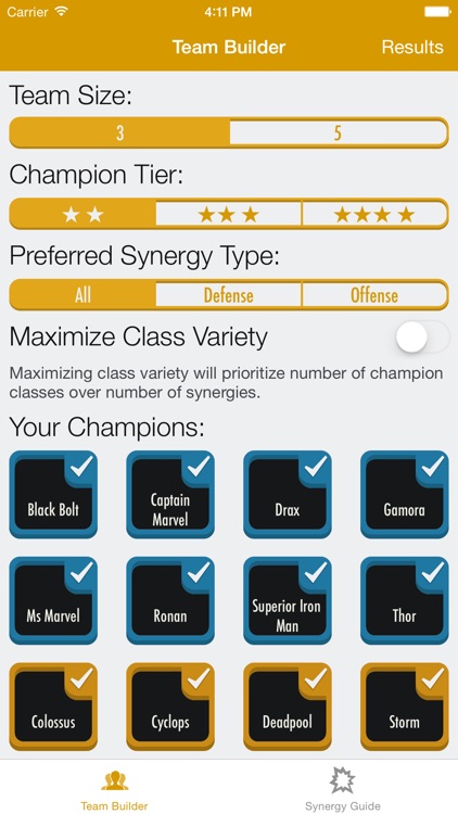 Synergy Master — The Unofficial Team Builder for Contest of Champions ...