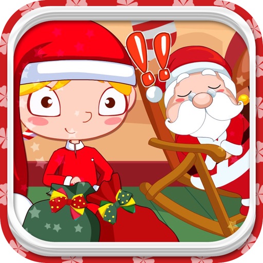Sneaky Santa Clipart Jpeg