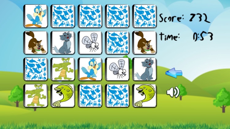 Animal pairs match - Card matching game for kids by Pudit Yamsai