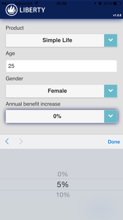 Namibia Rates Calculator by Liberty Group Limited
