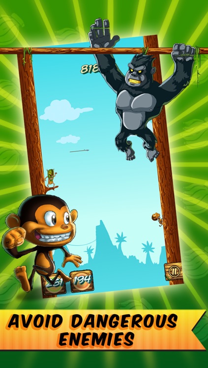 Clumsy Monkey - Ninja and Wizard Monkeys Race to the Rooftops by Fun To ...