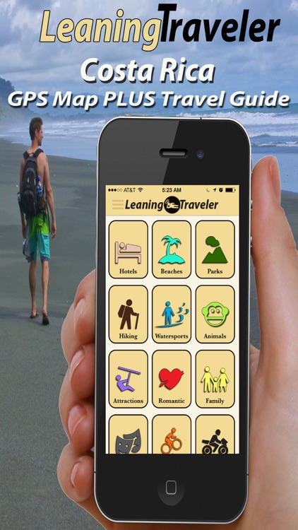 LeaningTraveler Costa Rica GPS Map Travel Guide by GPSeTravelguides LLC