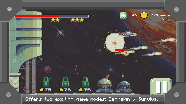 Space Defense TD – Retro Pixel Graphics Arcade Space Shooting Game by ...