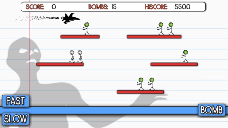 Stick Man Zombie Bomber by Michael Webb