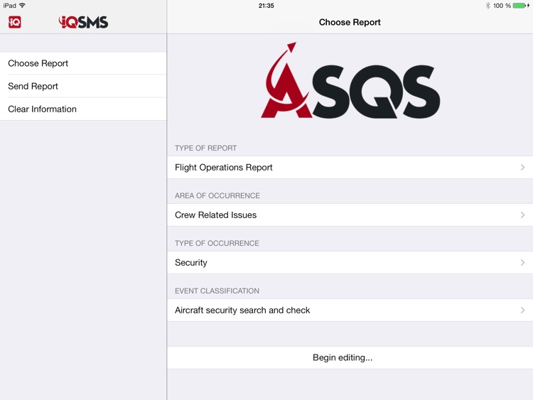 IQSMS Reporting by Ian Stuart