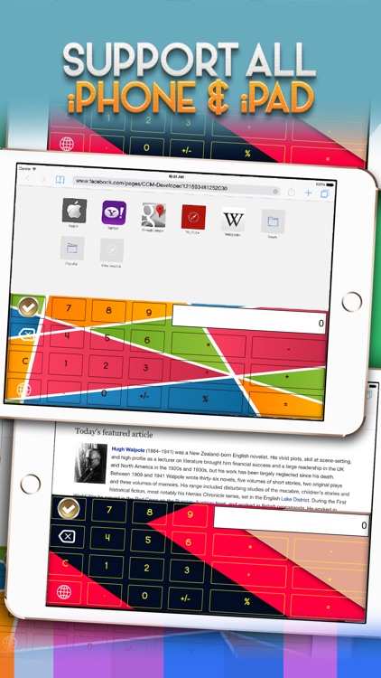 Calculator – Flat Design : Color Calculator & Wallpaper Keyboard Themes ...
