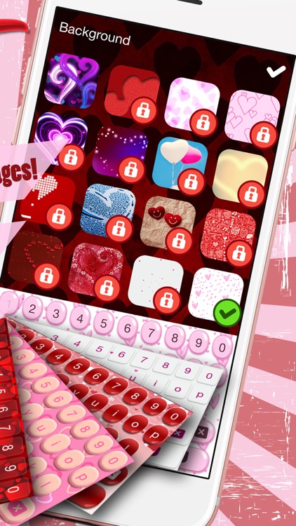 Heart Keyboard Themes Free – Romantic Qwerty Keyboards with Lovely ...