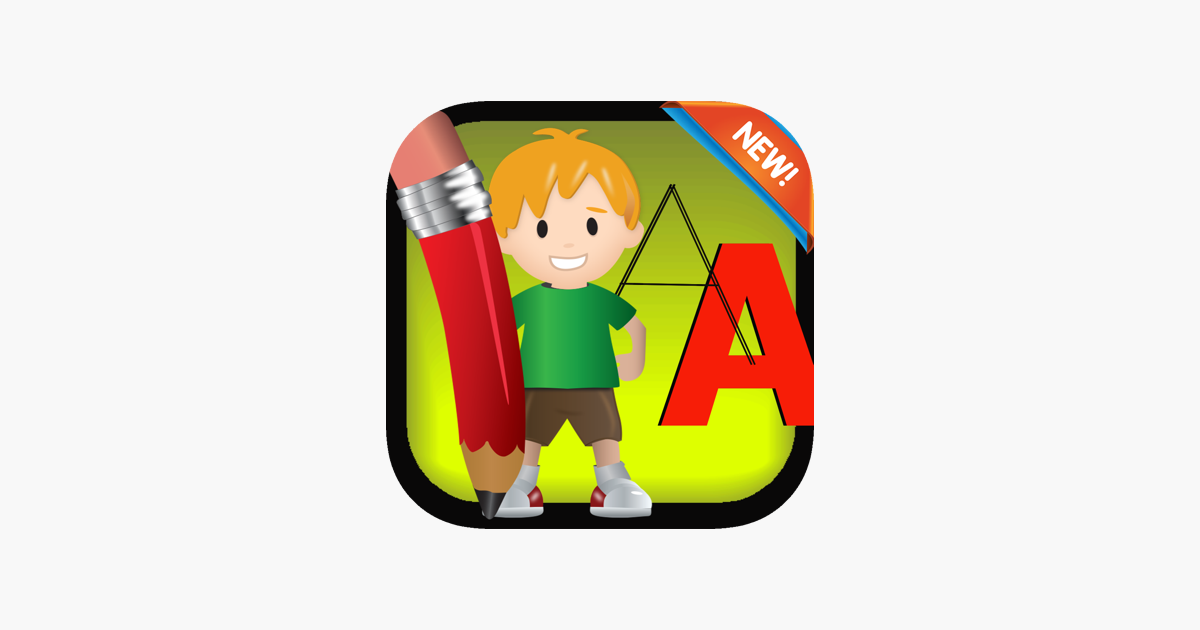 ‎Trace Alphabet Coloring Book grade 1-6: ABC learning games easy ...