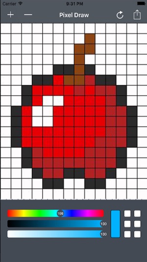 Simple Pixel Art On Grid