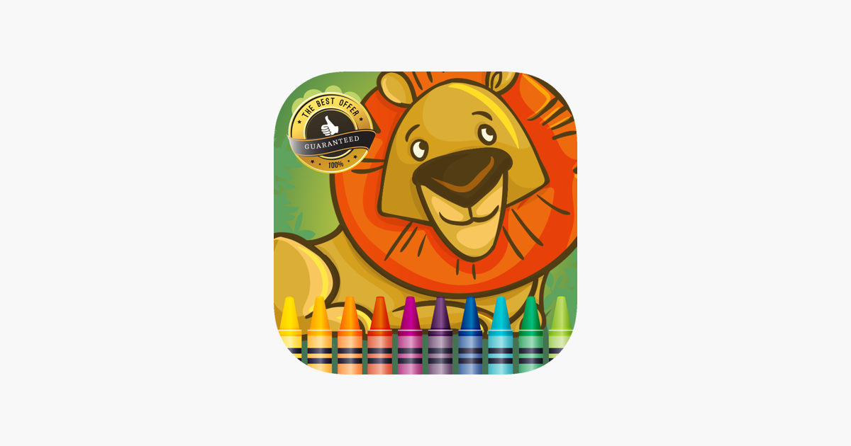 ‎Wild animals Coloring Book: These cute zoo animal coloring pages ...