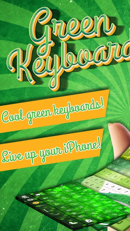 Green Keyboard Themes – Color Backgrounds & Fonts by Marko Antic