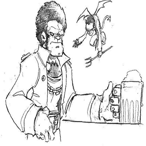 Yellow Mad Monkey by optimze chr