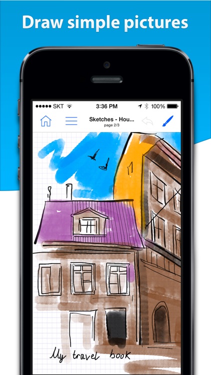 Notes HD for iPhone Free - Notes, PDF, Drawing by iBear LLC