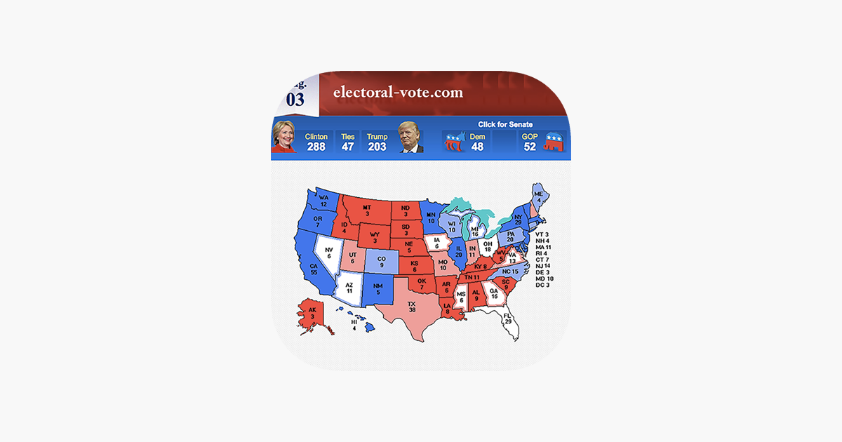 Electoral College Map 2004