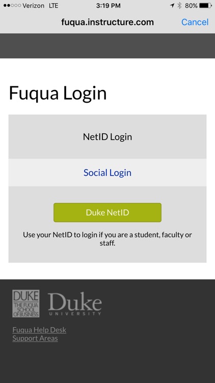 Fuqua Classroom Check-in by Tealpass