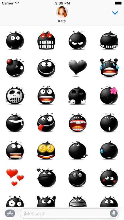 Simon's Popo Black Stickers Pack by Van Nguyen
