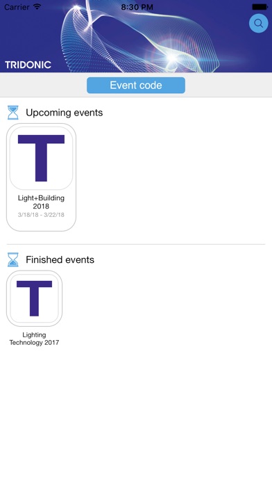 Events Tridonic for iPhone - APP DOWNLOAD