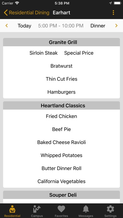 Purdue Mobile Menus - AppRecs
