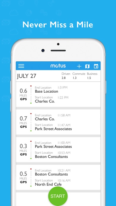 Motus - Business Mileage Log - AppRecs